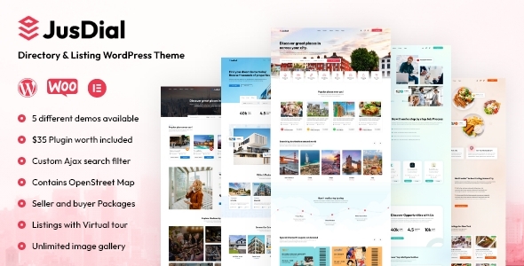 JusDial- Directory and Listing WordPress Theme by designthemes | ThemeForest